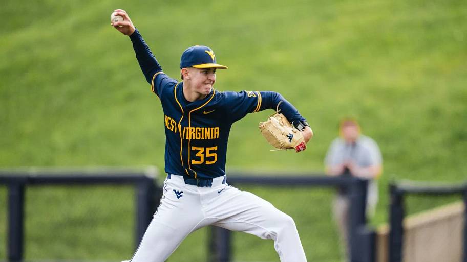 Chansen Cole gets the ball as WVU opens super regional against Cal Poly
