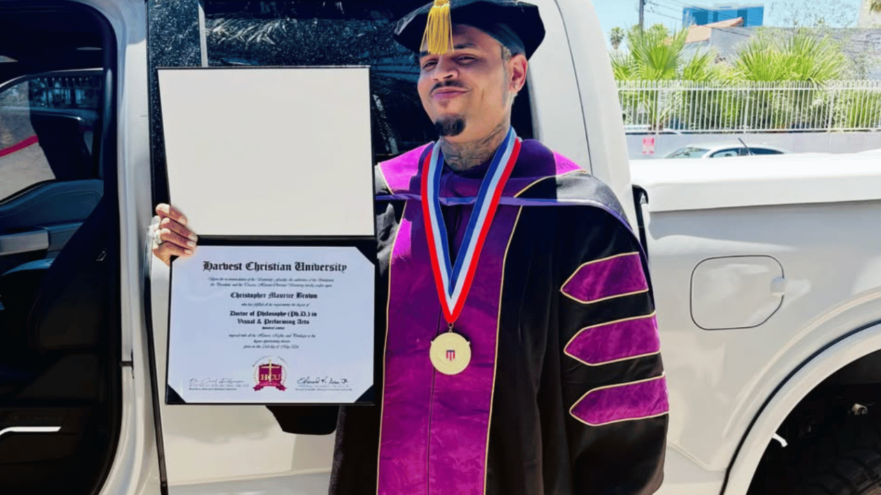 Chris Brown lands an honorary doctorate in visual and performing arts
