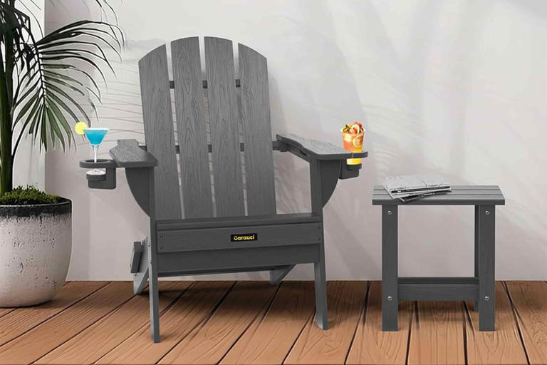 Amazon’s top-rated Adirondack chair has a built-in spot for enjoying ...