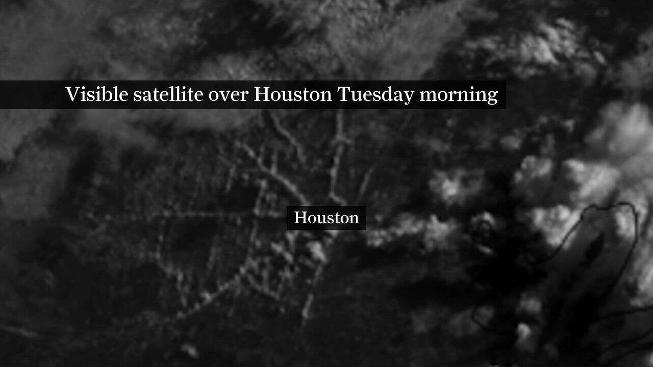 Cloud formations appear to reflect Houston's freeways Tuesday morning ...