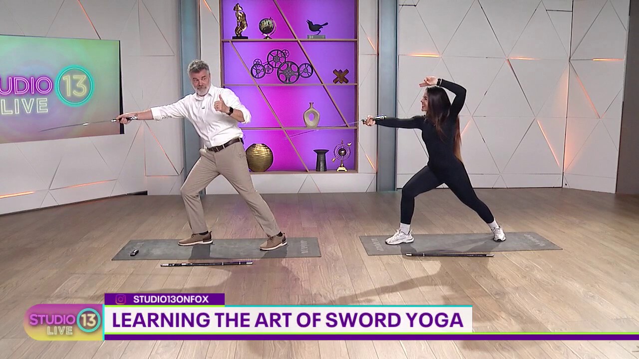 WeaponUp hosting sword yoga classes in Seattle