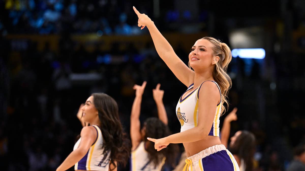 The Laker Girls have officially added a uniform patch