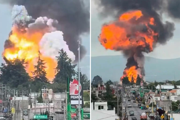 Gas tanker hauling stolen fuel explodes into fireball, creates raging ...
