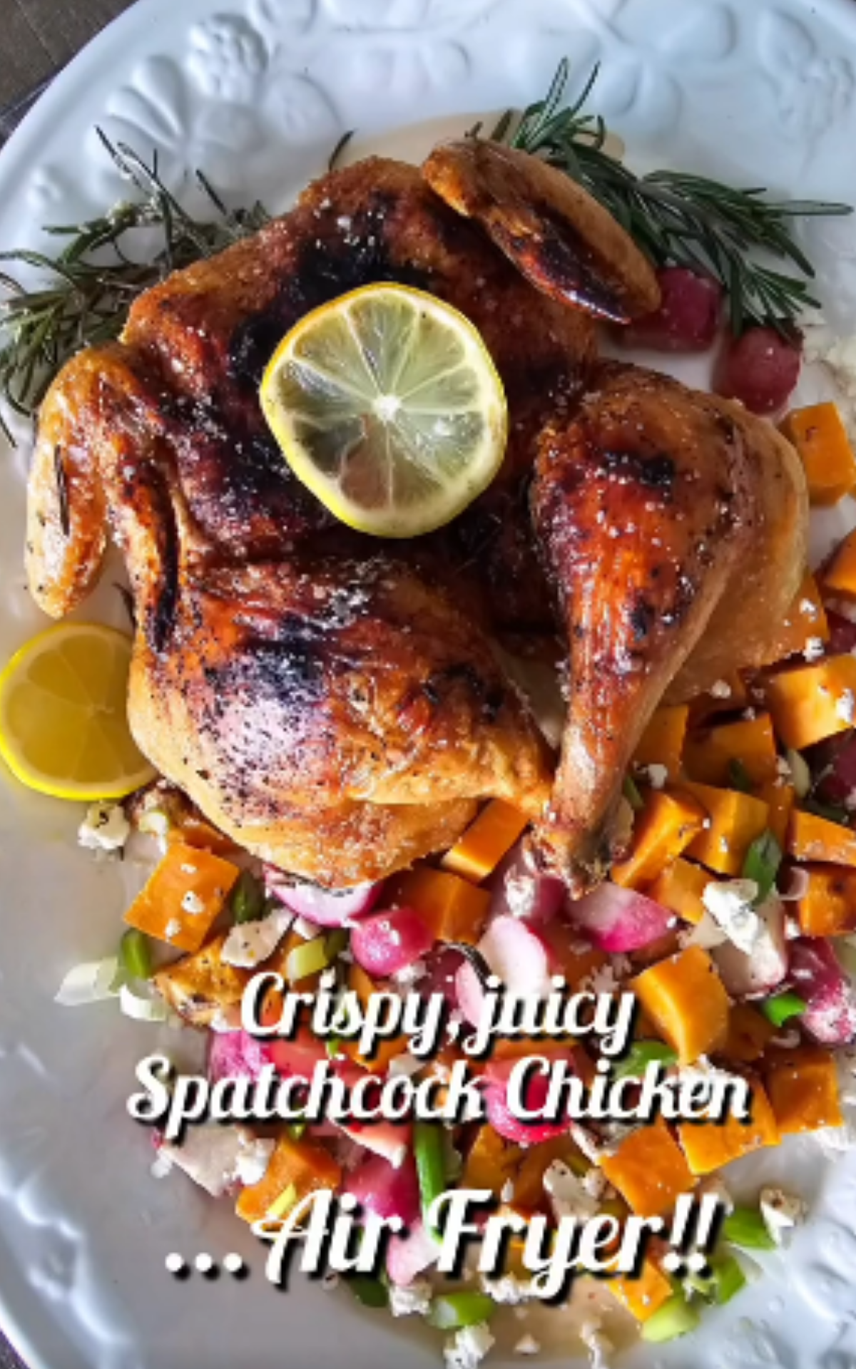 Air fryer spatchcock rosemary chicken: Juicy, crispy, and easy recipe