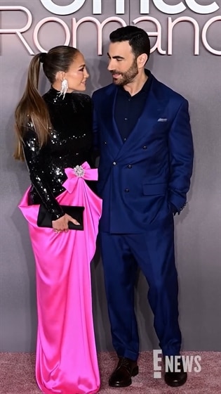 Jennifer Lopez and Brett Goldstein sparkle