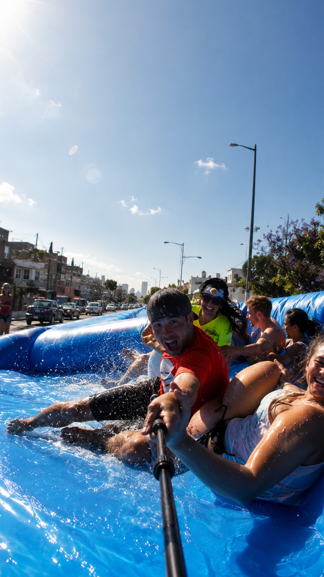 A city street was transformed into a giant summer attraction