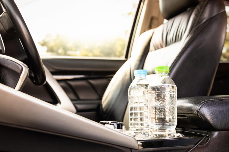Is bottled water safe in a hot car during California summer heat?