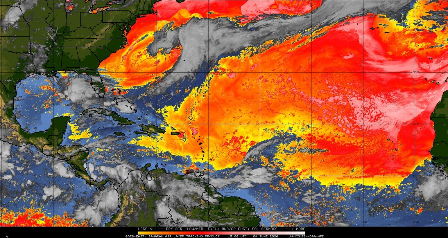 Saharan dust headed for Mississippi this weekend