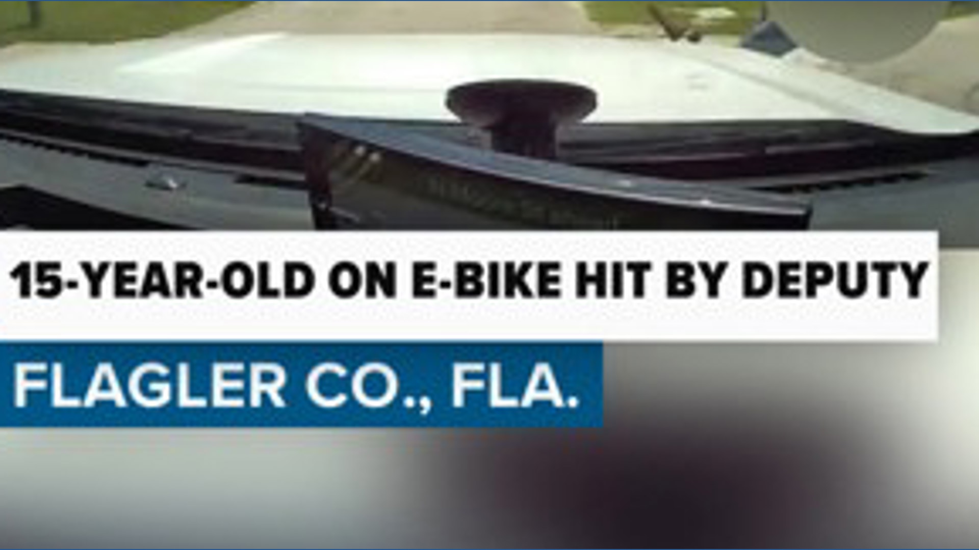 15-year-old on e-bike crashes into Florida deputy patrol car