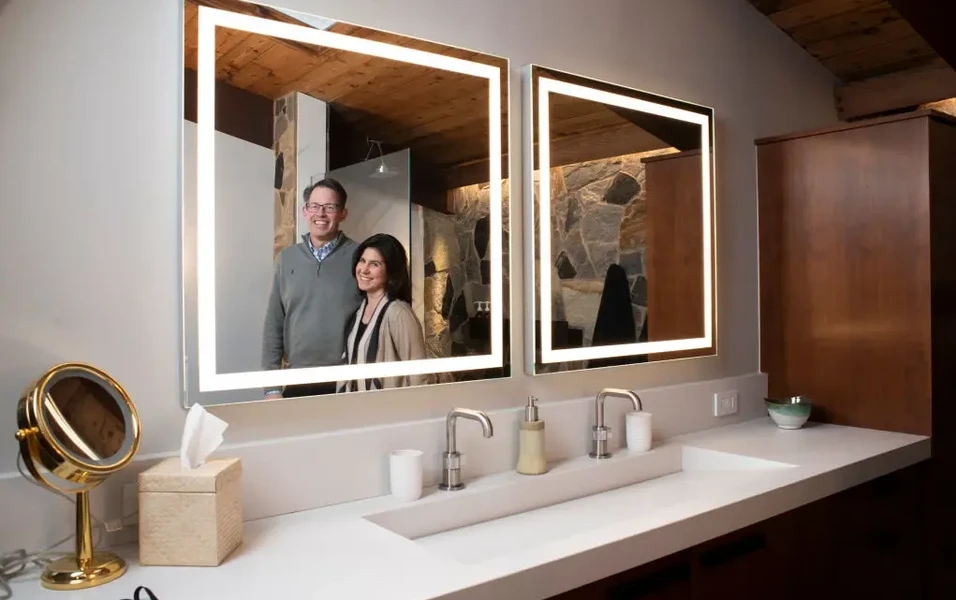 Designers spotlight statement lighting and warm whites in home trends