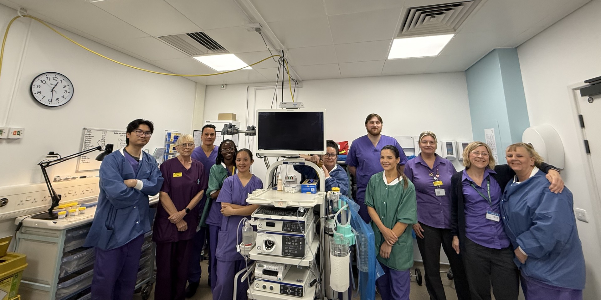 Hospital staff celebrate 15 years of top endoscopy accreditation