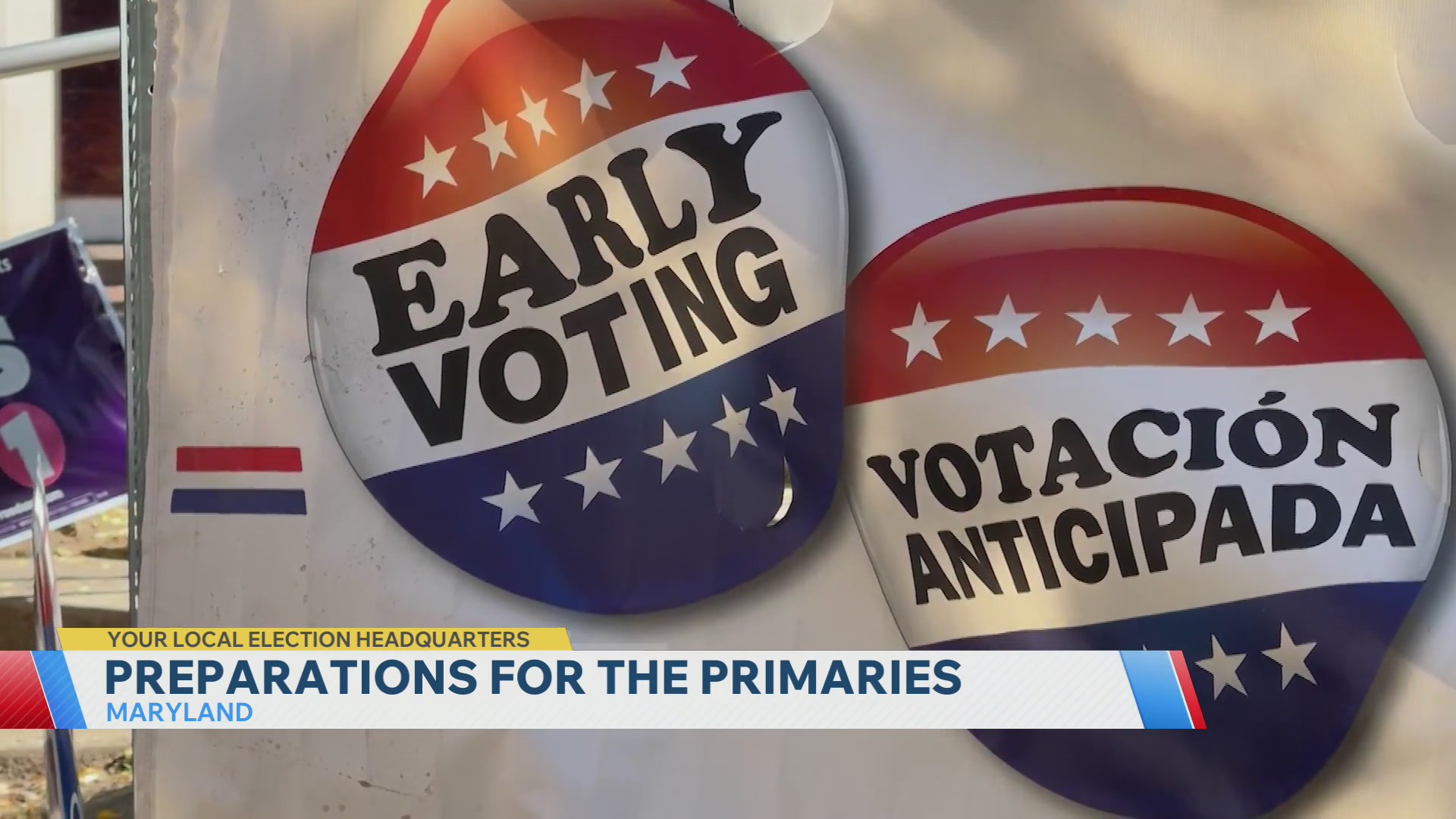 Preparation for Maryland primaries