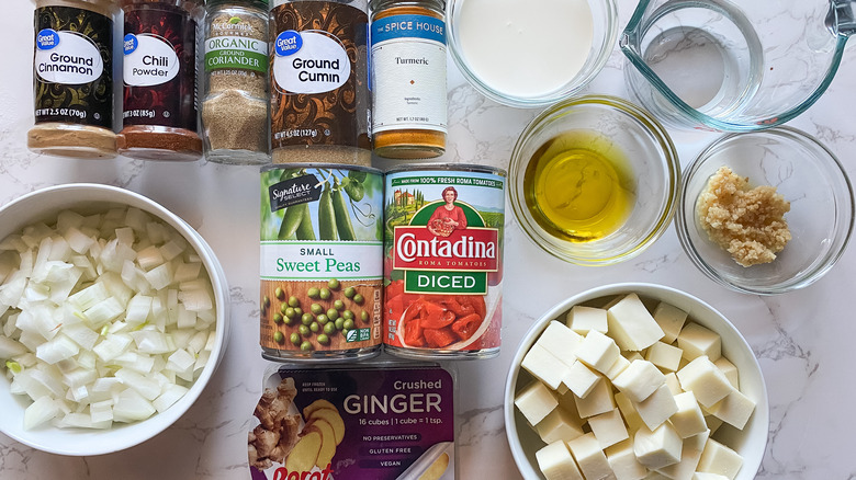Matar paneer recipe