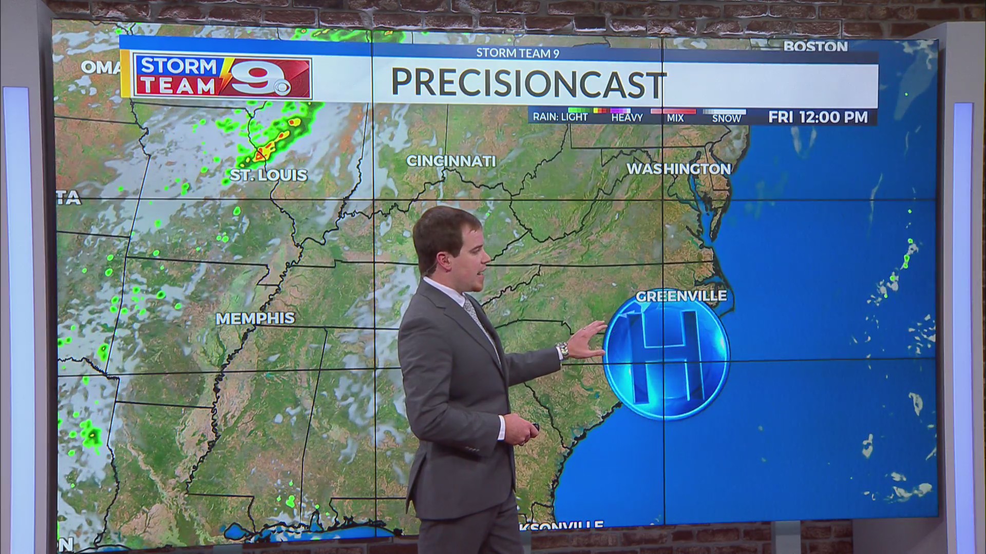 High pressure dominates