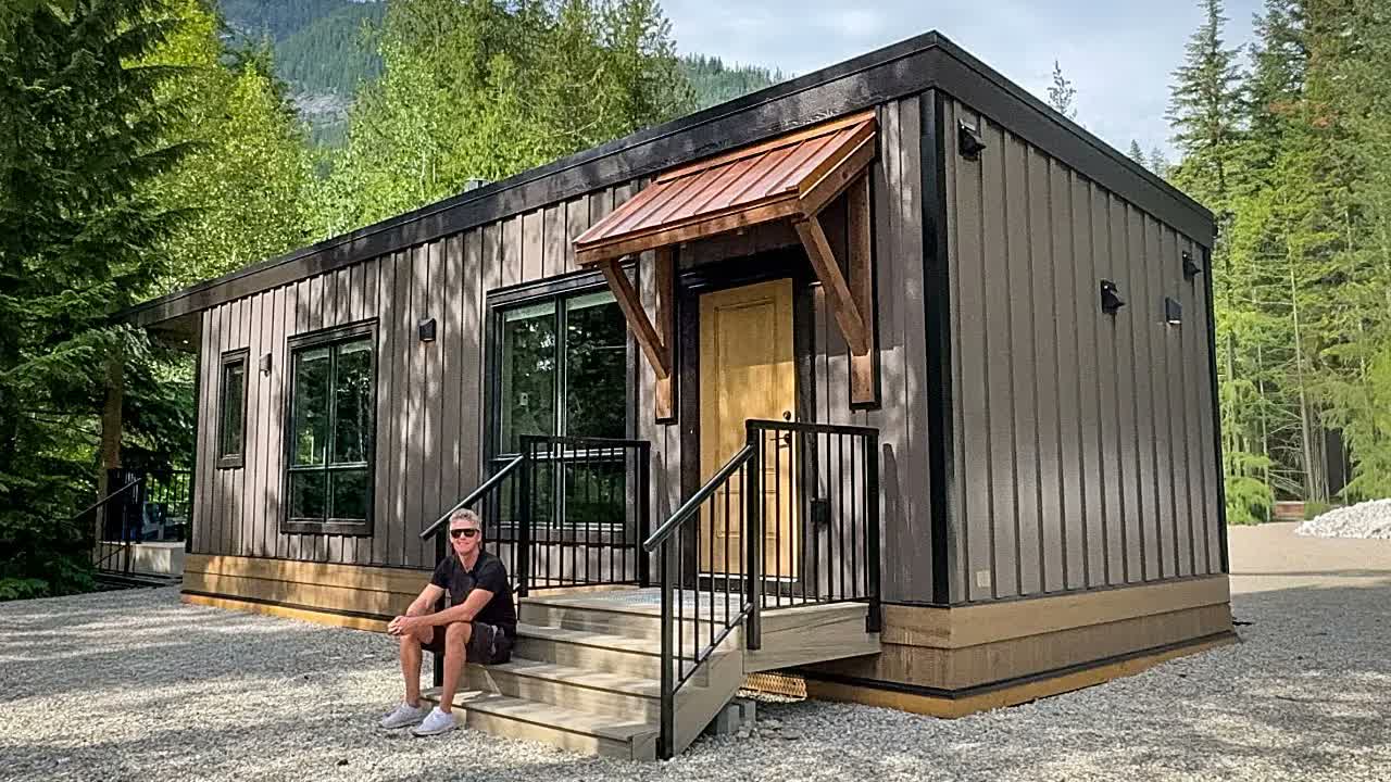 Inside the 500 sq ft prefab home that was installed just 14 days ago!