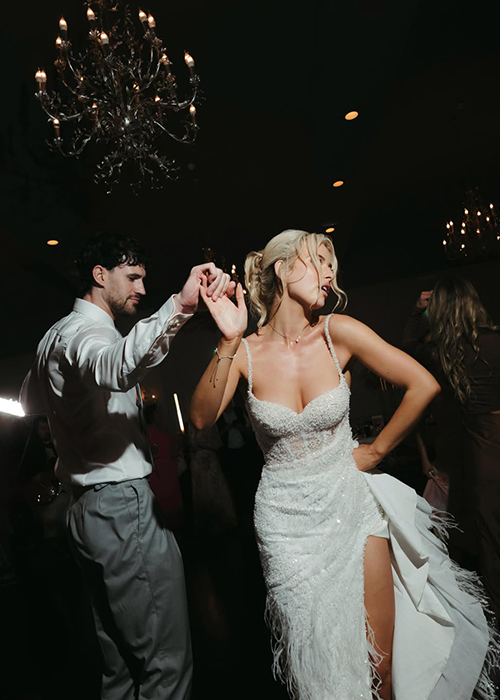 Laura Nolan's second bridal look was perfect for dancing the night away