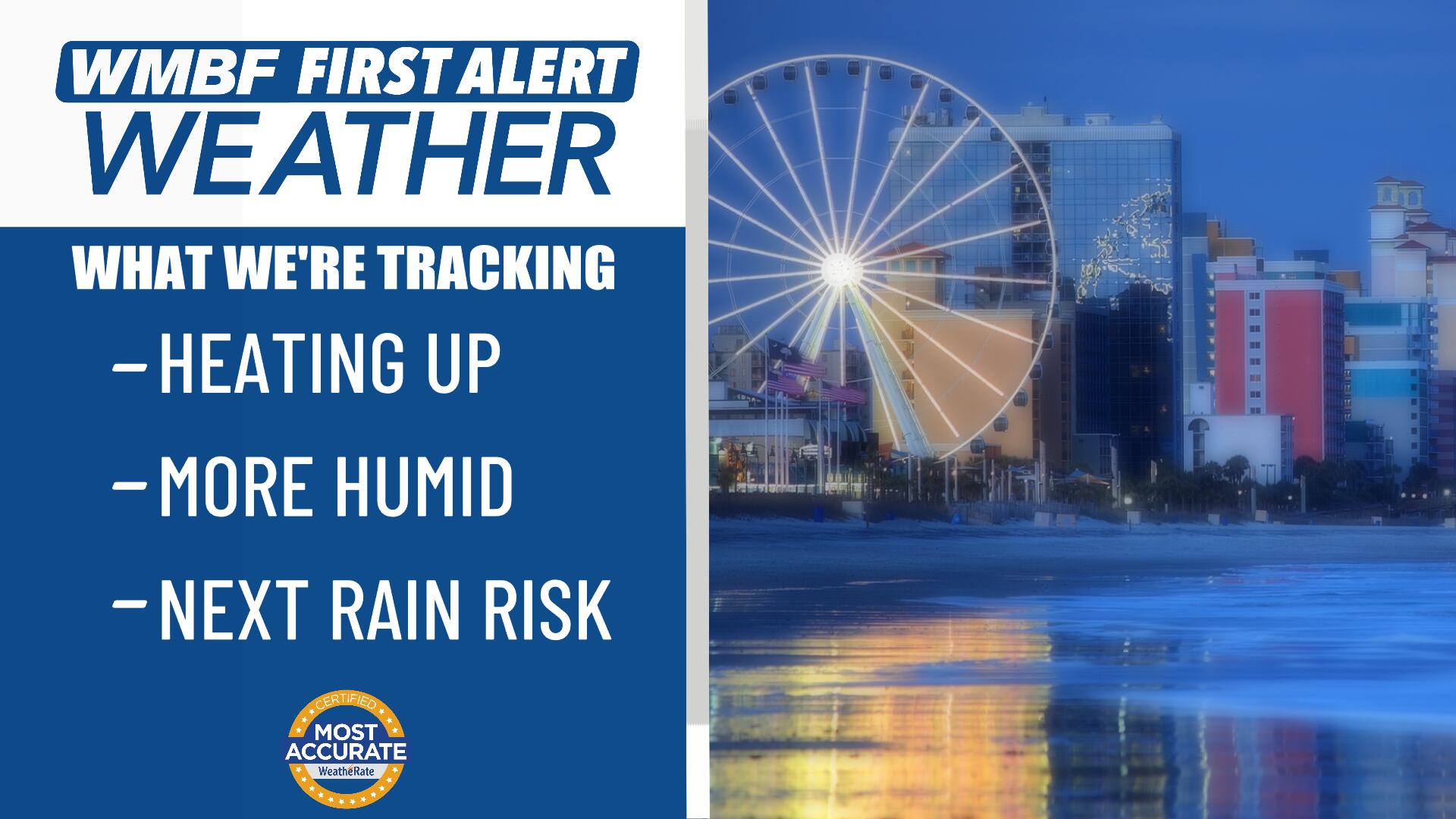 First alert: Turning warmer, humid as we head into the weekend
