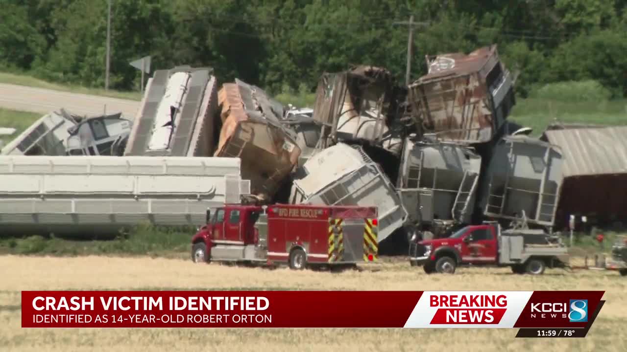 Authorities identify teenager killed in crash between train and semi-truck