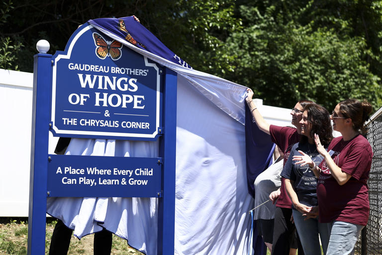 Gaudreau family unveils new playground at a school they’ve long called ...