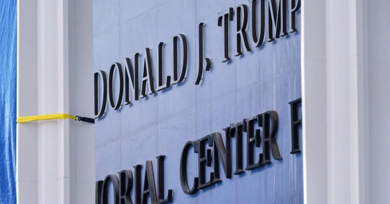 Kennedy Center starts removing Trump name from documents and signage ...