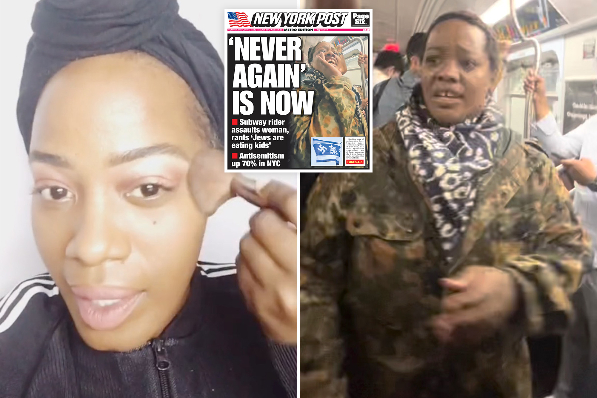 Unhinged attacker in antisemitic subway horror unmasked as ex-artist ...