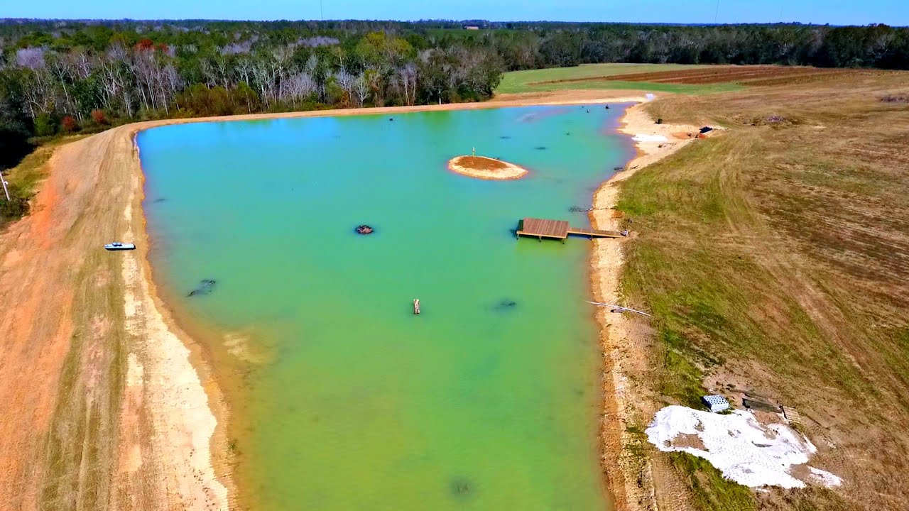 I built a massive 5-acre pond!🐟