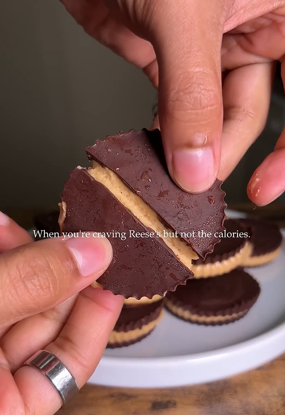 High protein low cal Reese’s cups: Healthy homemade chocolate peanut ...