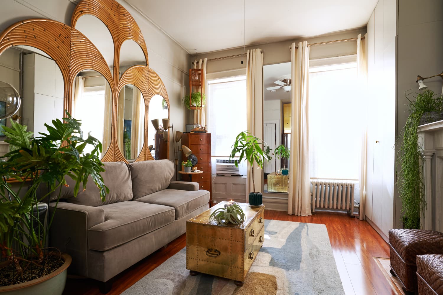 I gasped when I learned this chic banquette started as a $15 IKEA ...