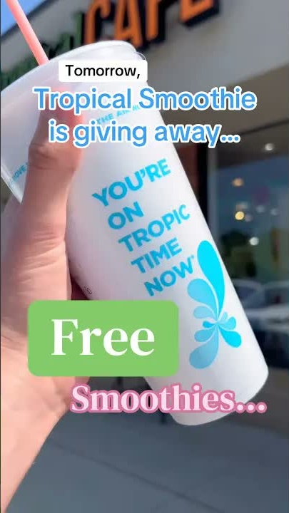 Tropical Smoothie freebies for National Flip Flop Day!