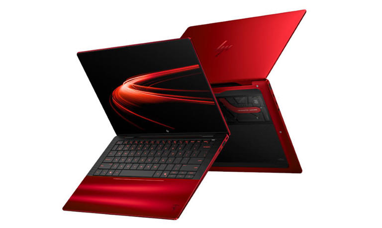 HP and Ferrari just built a $5,600 laptop with a glass engine bay