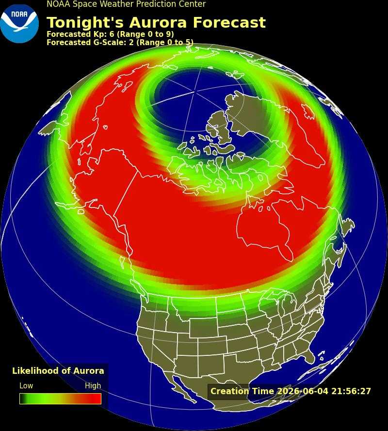 Northern lights could glow over Nebraska and Iowa Thursday night