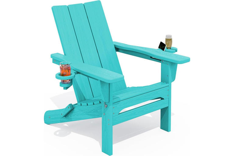 Amazon’s top-rated Adirondack chair has a built-in spot for enjoying ...