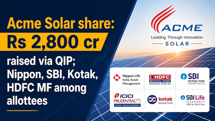 Acme Solar share: Rs 2,800 cr raised via QIP; Nippon, SBI, Kotak, HDFC ...