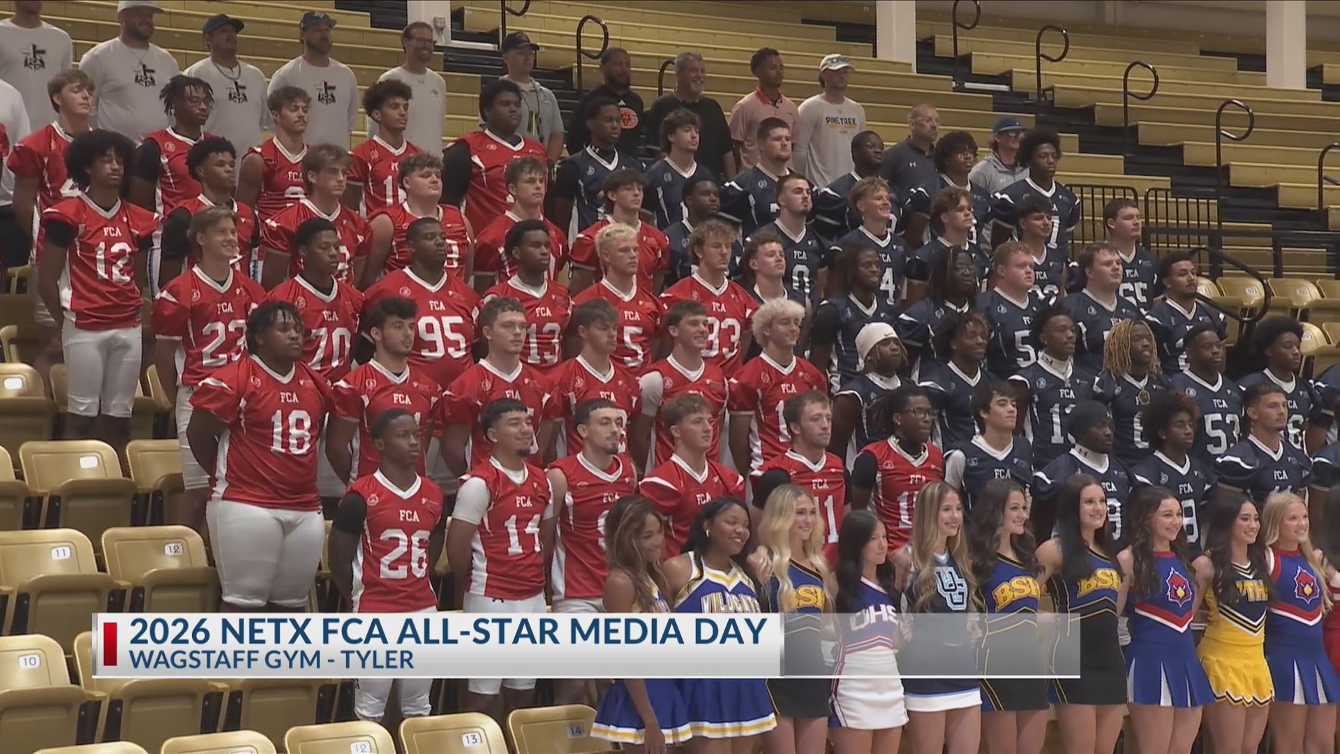 2026 NETX FCA All-Stars take part in media day at TJC