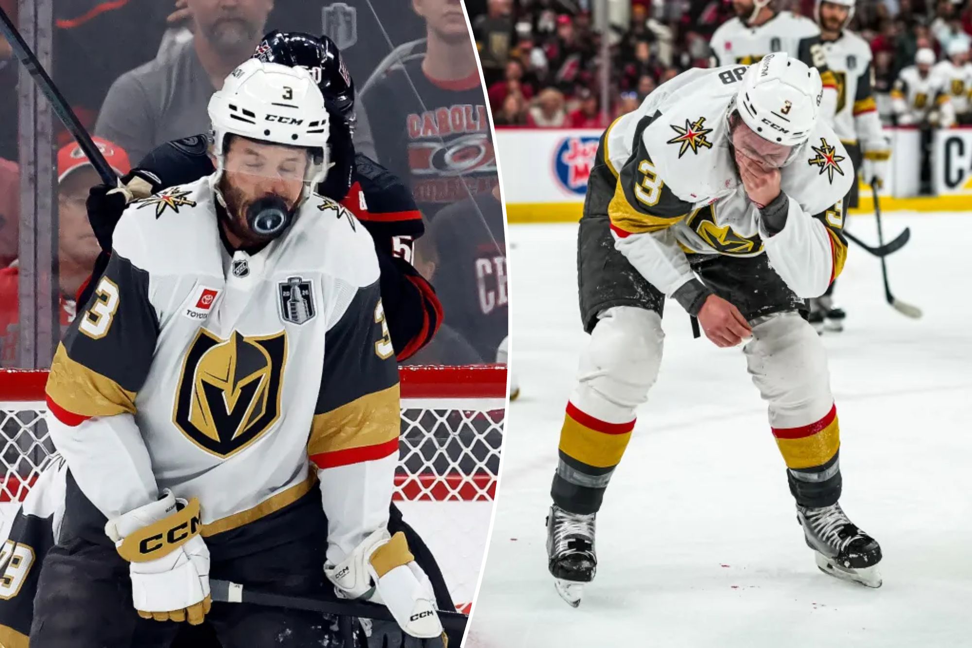 Golden Knights’ Brayden McNabb taken to hospital in scary Stanley Cup scene