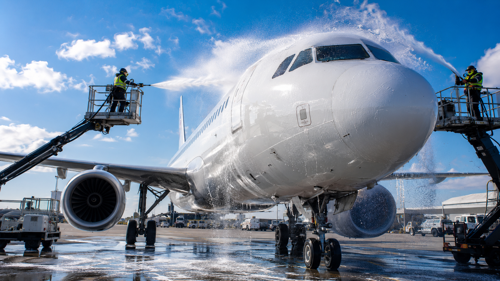 Why airlines spend thousands washing planes that already look clean