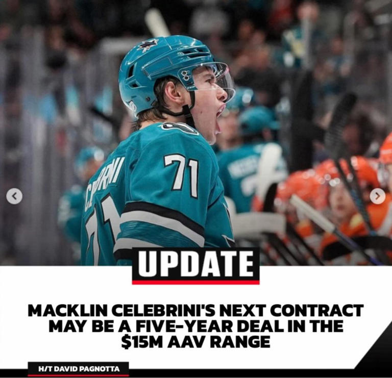 Un contrat de 75 millions pour Macklin Celebrini?