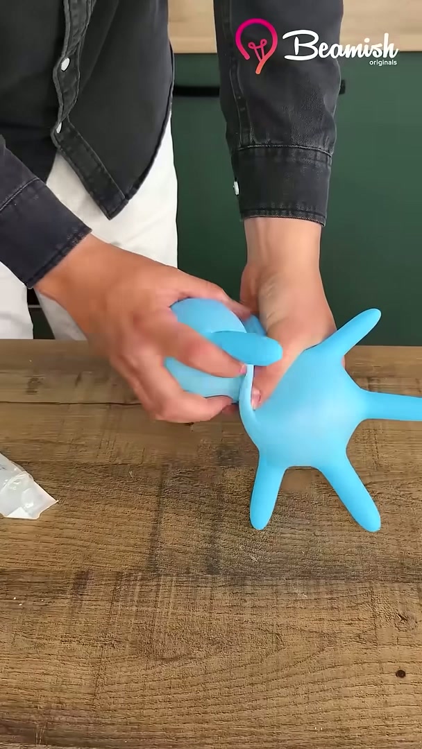 Cute glove doll DIY idea #creative #doll #gloves #trick