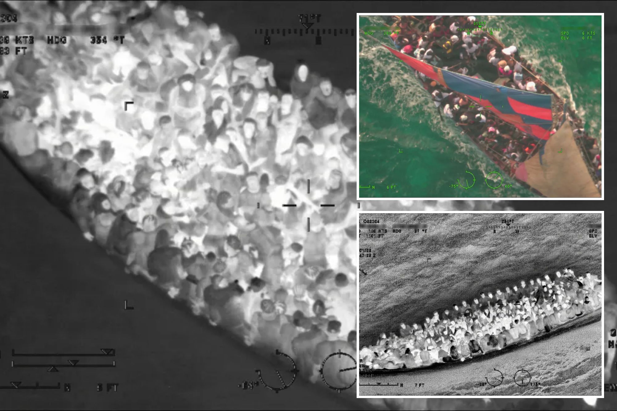 Wild Coast Guard photo shows 240 illegal migrants packed onto tiny ...