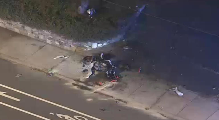 Motorcyclist killed after hitting curb, wall in Northeast Philly ...