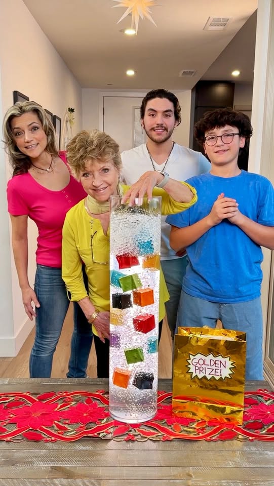 Digging through water beads for hidden surprises