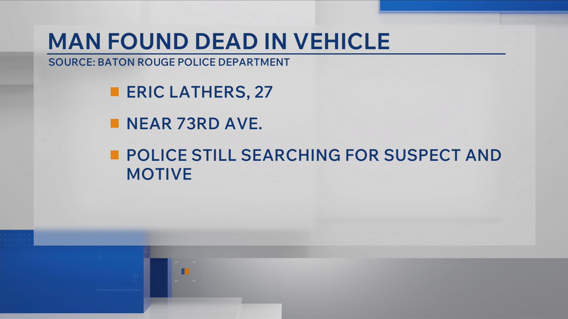 Shooting leaves 27-year-old man dead in Baton Rouge