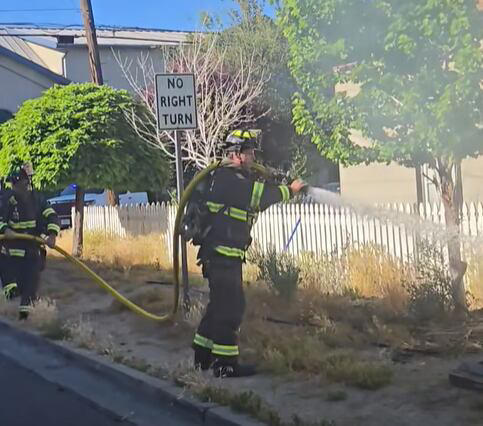 Carson City firefighters contain yard fire to area where it started