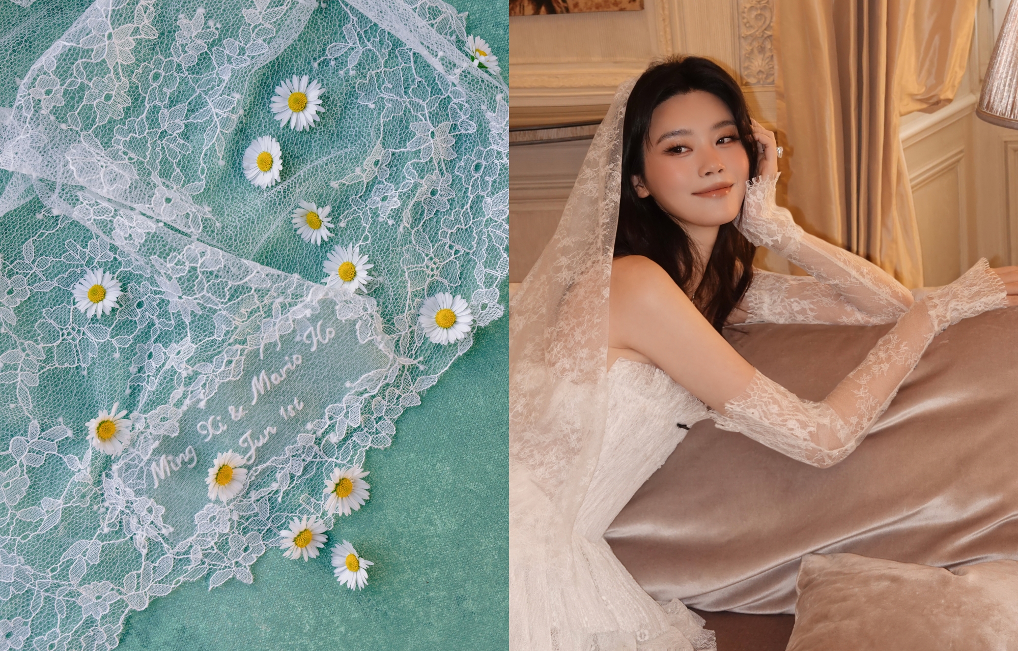 Chinese model Ming Xi wears Vietnamese designer’s gown in wedding ...