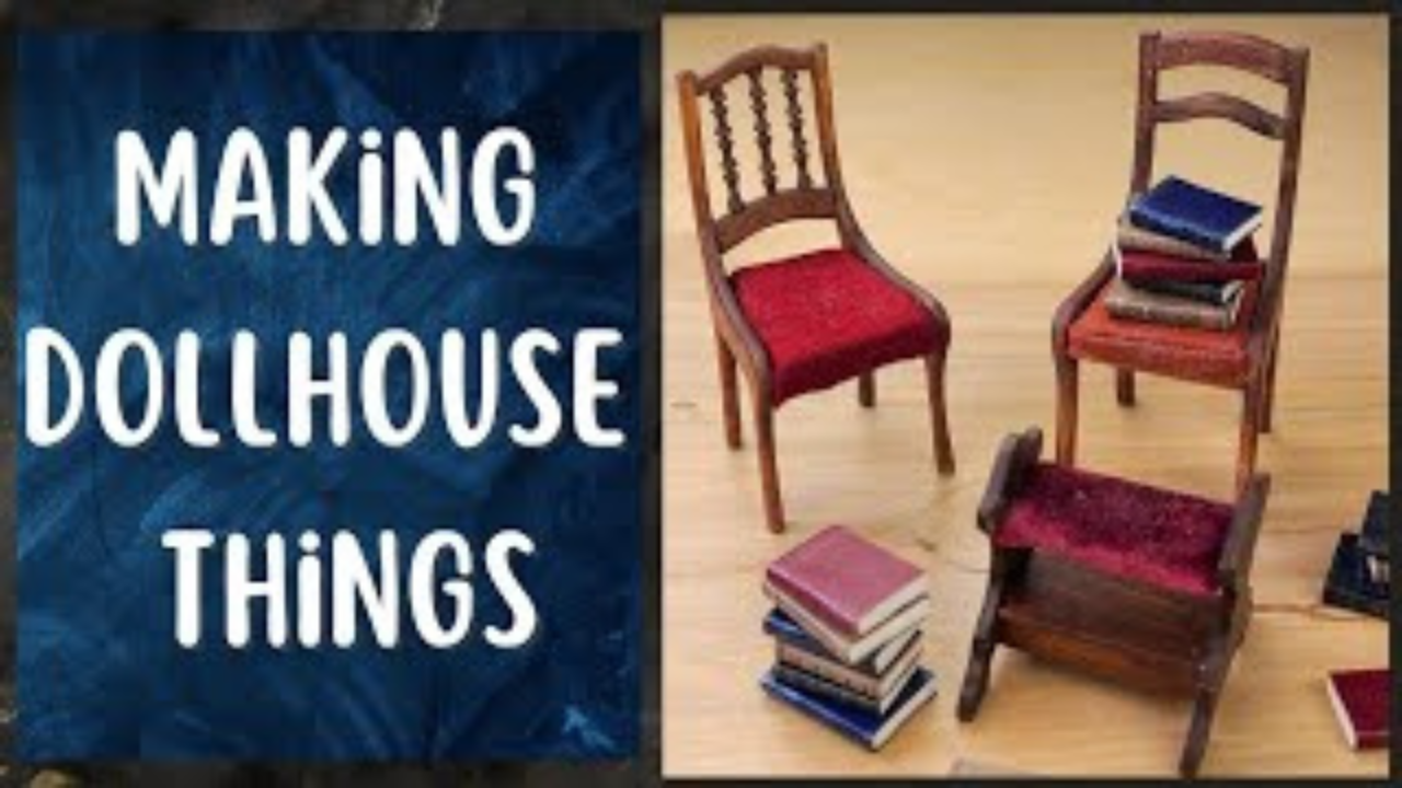 DIY dollhouse furniture for the Gryffindor common room