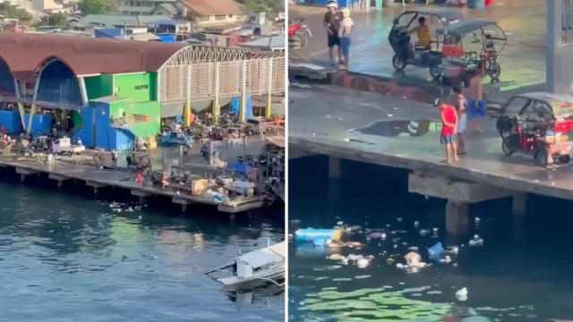 Viral video of man dumping garbage into Philippines waters triggers ...