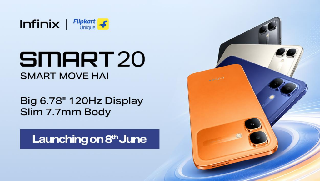 Infinix Smart 20 set for June 8 launch, key specifications, design revealed