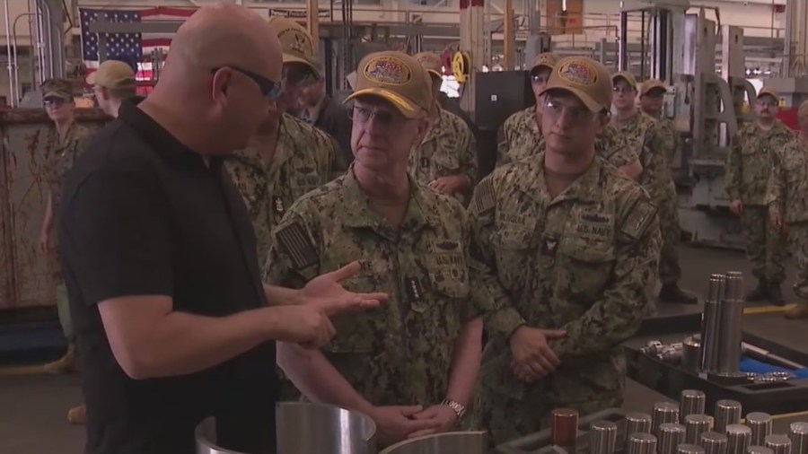 Navy unveils new training facility to repair ships at sea