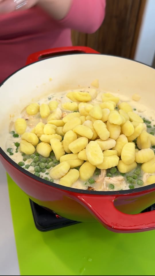 One pot chicken and gnocchi comfort food dinner