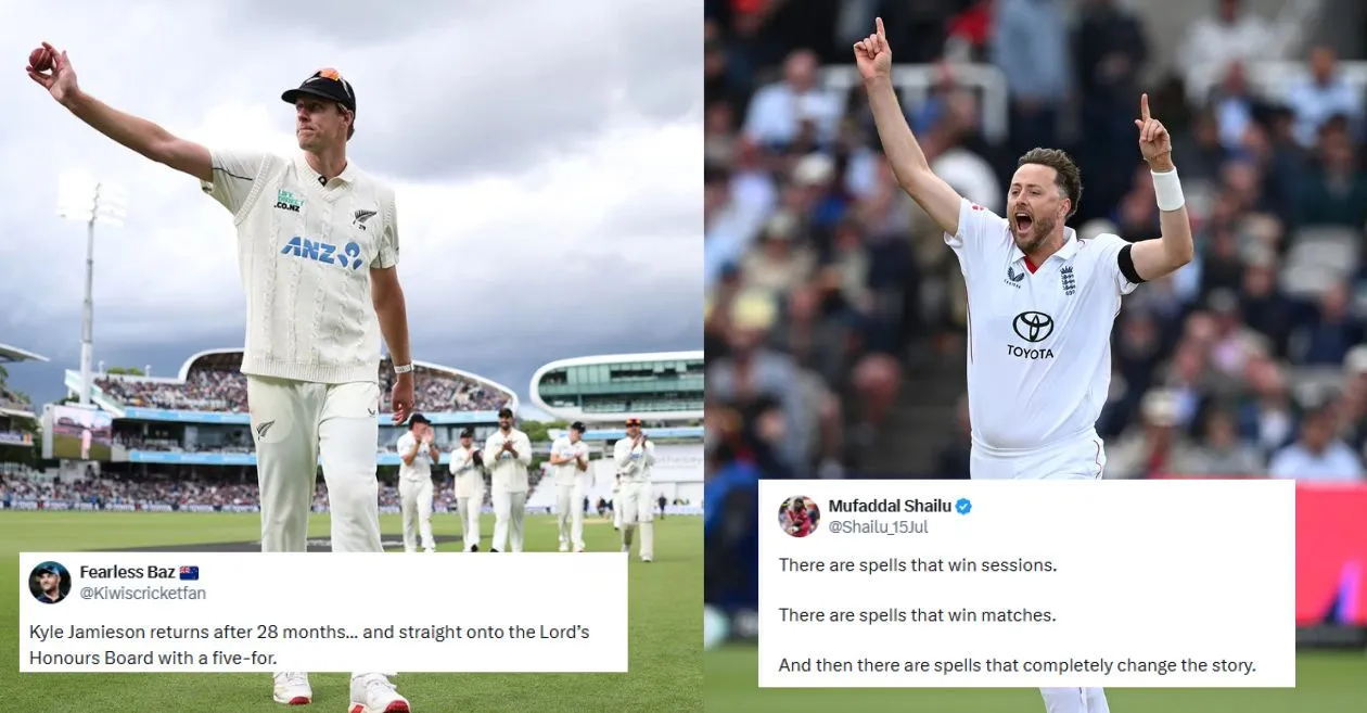 Fans erupt as Kyle Jamieson put New Zealand on top before Ollie ...